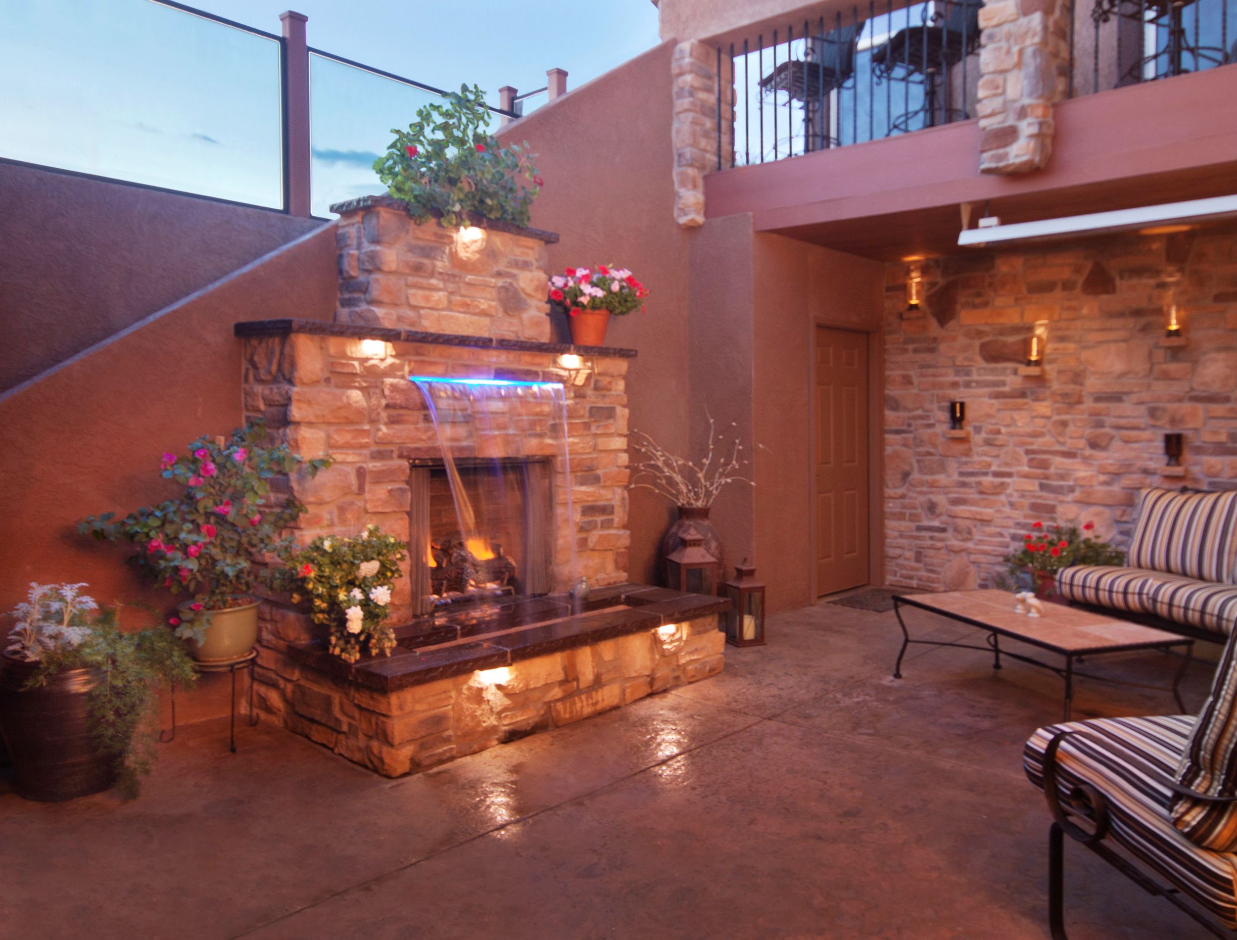Outdoor Seating With Brick Fireplace Outdoor Fireplace And Pizza Oven