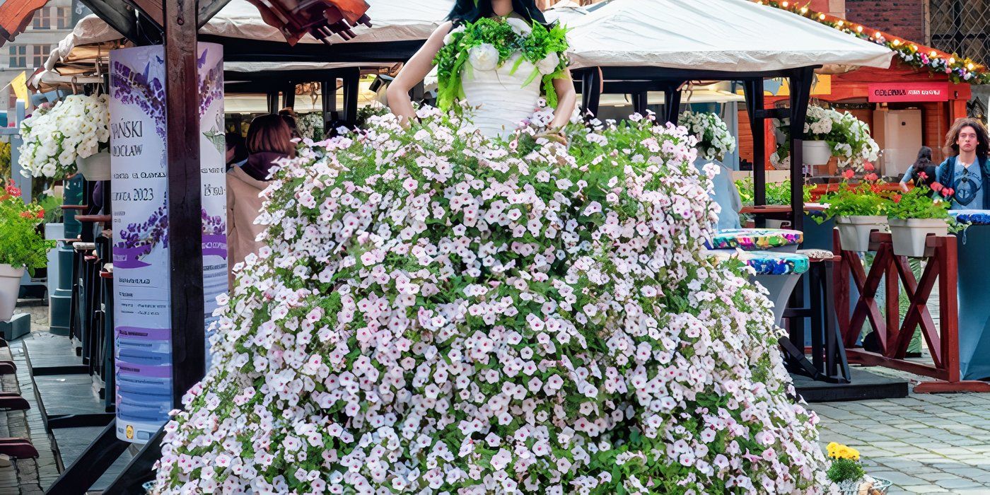 How to Make a Dress Using Fresh Flowers