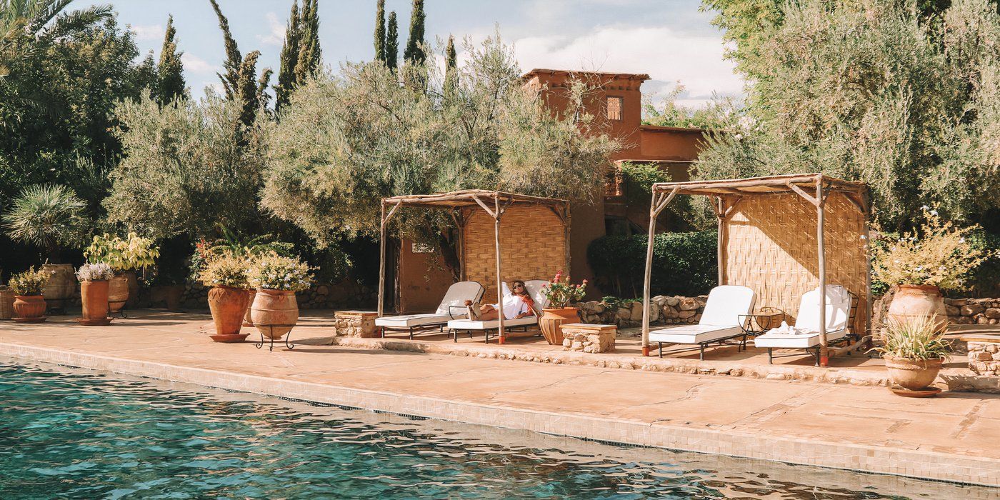 Use Potted Plants Around Pool Areas