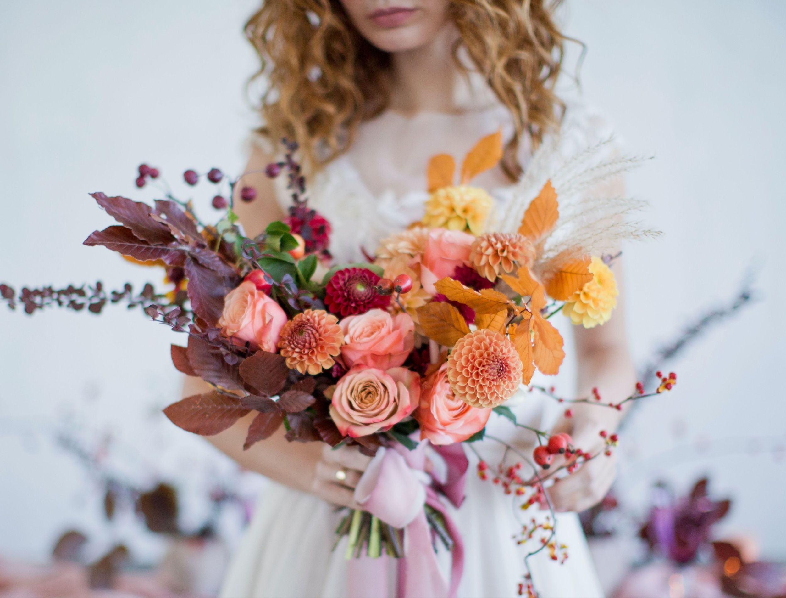 Showcase September Wedding Colors With Stunning Fall Flowers