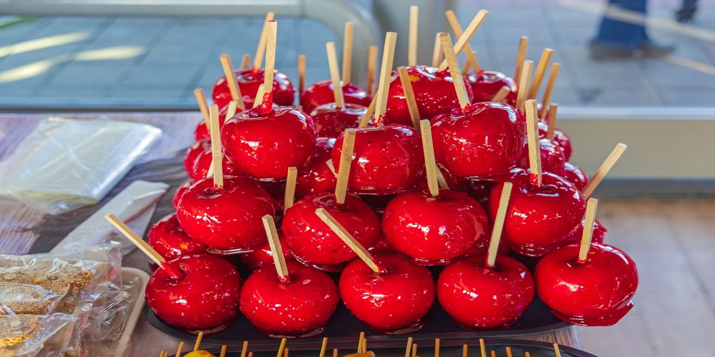 Japanese Candy Apples Hot Pink Plain Candy Apple