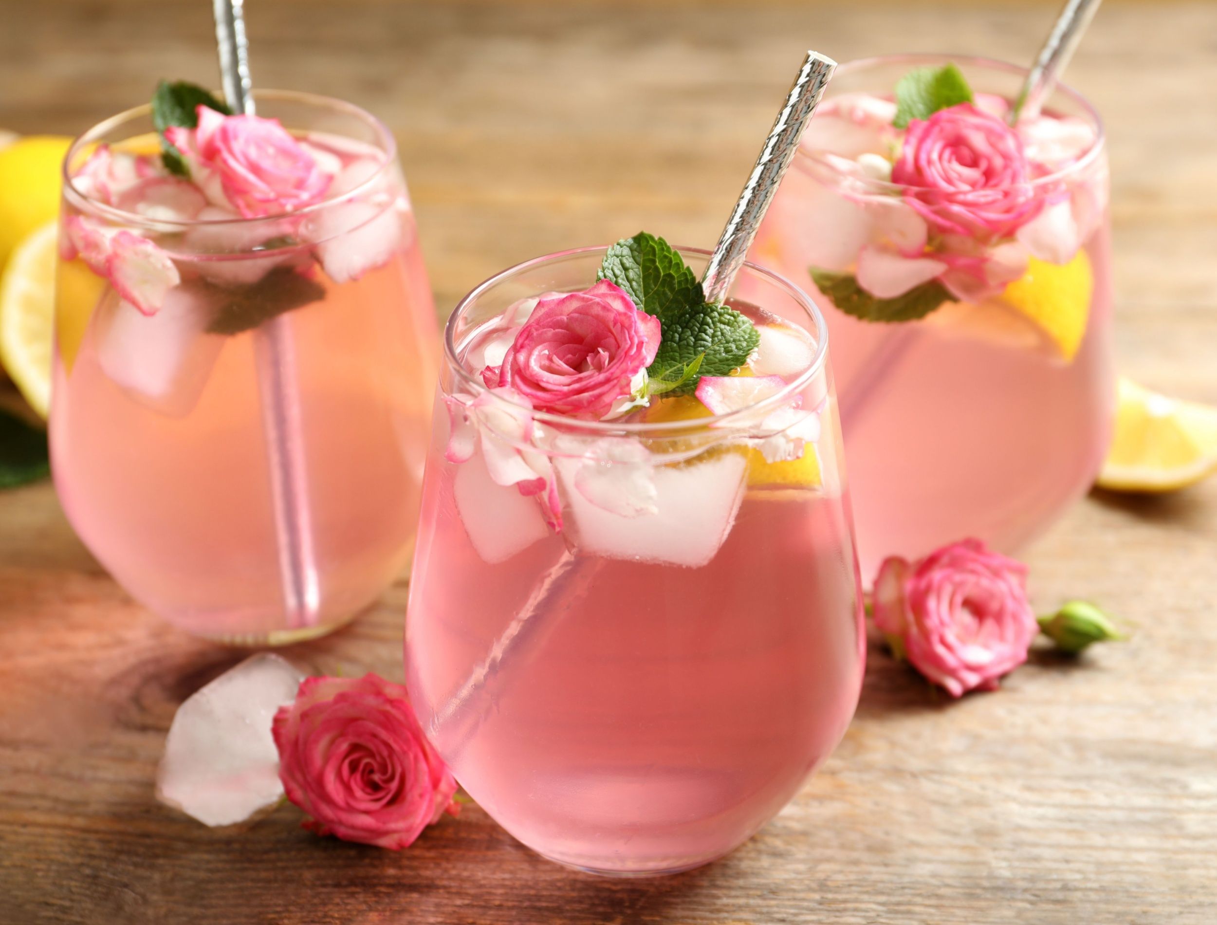 Create 5 Pretty, Romantic Cocktails Using Edible Rose Petals