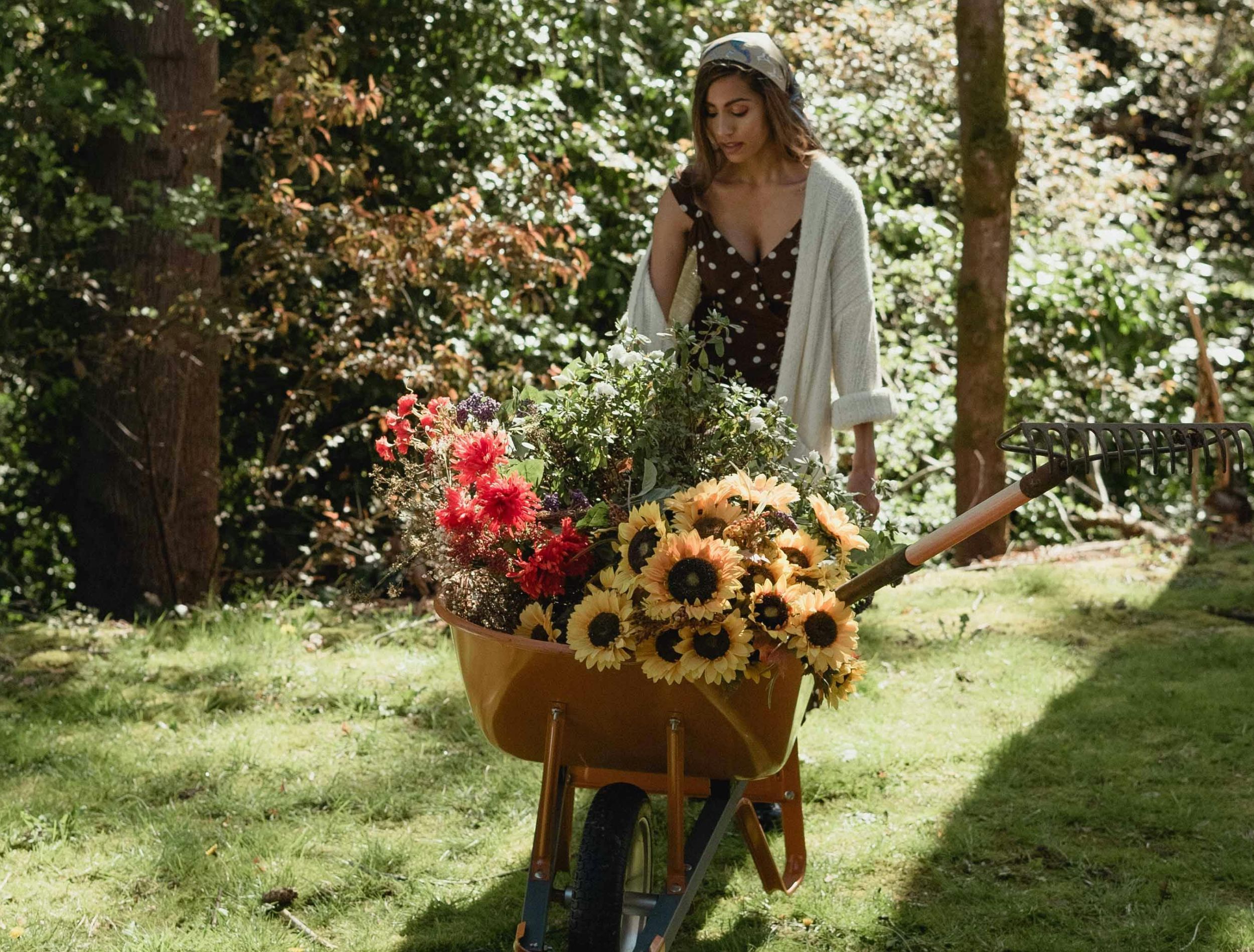 How to Design a Rustic Garden with Wheelbarrows and More